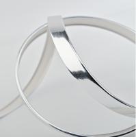 China Waterproof Silver Brushed Metallic PVC Edge Banding - Flexible Decorative Trim for Kitchen & Wardrobe for sale