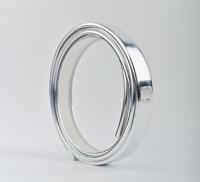 China Waterproof Silver Brushed Metallic PVC Edge Banding - Flexible Decorative Trim for Kitchen & Wardrobe for sale