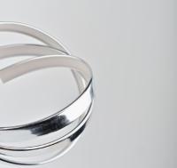China Waterproof Silver Brushed Metallic PVC Edge Banding - Flexible Decorative Trim for Kitchen & Wardrobe for sale