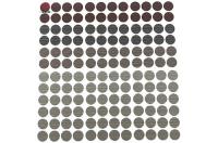 China PVC Screw Cap Furniture Sticker with 0.25mm Thickness and 12mm Diameter for Customizable Screw Hole Covers for sale