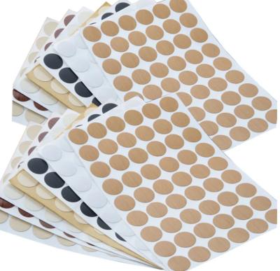 China Screw Hole Cover Furniture Desk Cabinet Table Self-Adhesive Anti-rust Stickers for sale