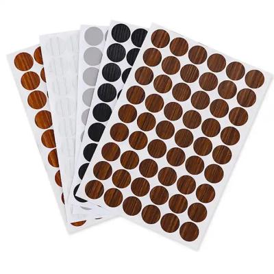 China Cover Hole Sticker Cabinet Plastic Self-adhesive Fastcap Decorative Pvc Covers Adhesive Screw Cap for sale