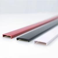 China Furniture Accessories Wooden Color Pvc Profile U Shape Edge Banding Edge Trim U Molding Edge Banding for sale