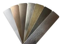China Silver Brushed Aluminium Metallic Customized PVC Edge Banding for sale