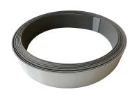 China Silver Brushed Aluminium Metallic Customized PVC Edge Banding for sale