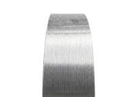 China Silver Brushed Aluminium Metallic Customized PVC Edge Banding for sale