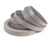 China Grey Wood Grain Customized PVC Edge Banding Tape for Furniture & Cabinet Edging for sale