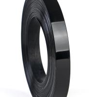 China Custom High Gloss Black PVC Edge Banding Tape Waterproof and Durable for Furniture & Cabinet Edging with 0.4mm~3mm Thickness for sale