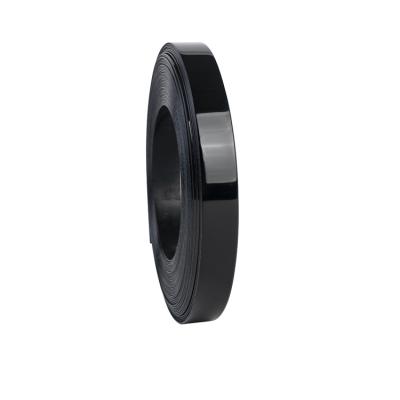 China Custom High Gloss Black PVC Edge Banding Tape Waterproof and Durable for Furniture & Cabinet Edging with 0.4mm~3mm Thickness for sale