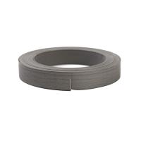 China Dark Grey Textured Wood Grain PVC Edge Banding Tape Waterproof Eco Friendly Custom Thickness 0.4mm~3mm for sale