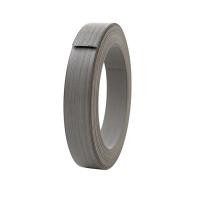 China Dark Grey Textured Wood Grain PVC Edge Banding Tape Waterproof Eco Friendly Custom Thickness 0.4mm~3mm for sale