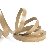 China Natural Oak Wood Grain PVC Edge Banding Tape for Furniture Cabinet Flexible Edge Trim for sale