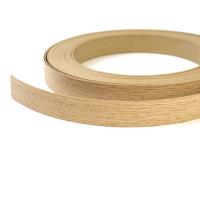 China Natural Oak Wood Grain PVC Edge Banding Tape for Furniture Cabinet Flexible Edge Trim for sale
