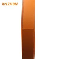 China Burnt Orange Leather Grain PVC Edge Banding Tape | Textured Edge Banding for Furniture for sale