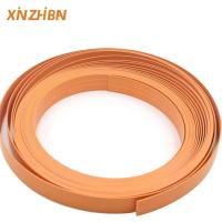 China Burnt Orange Leather Grain PVC Edge Banding Tape | Textured Edge Banding for Furniture for sale