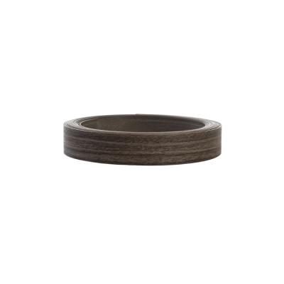 China Dark Walnut Wood Grain PVC Edge Banding Tape with Waterproof Eco Friendly Feature and Custom Thickness 0.4mm~3mm for Furniture for sale