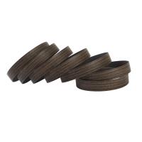 China Dark Walnut Wood Grain PVC Edge Banding Tape with Waterproof Eco Friendly Feature and Custom Thickness 0.4mm~3mm for Furniture for sale