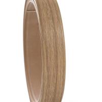 China Flexible PVC Edge Banding Tape with Realistic Wood Grain Texture, Waterproof Eco Friendly, and Custom Width 12mm~620mm for Furniture Finishing for sale