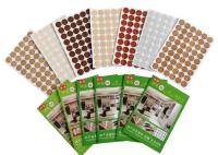 China Self-Adhesive Waterproof PVC Screw Hole Cover with Wood Grain Finish for Furniture Protection for sale