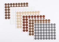 China Self-Adhesive Waterproof PVC Screw Cap with Wood Grain Finish for Furniture and Cabinets for sale