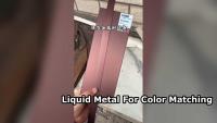China Liquid Metal Edge Banding for Color Matching in Mani Red and Light Gold Finishes for sale