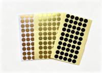 China Self-Adhesive PVC Screw Hole Cover Stickers - Waterproof & Dustproof Cabinet Hole Caps for Furniture for sale