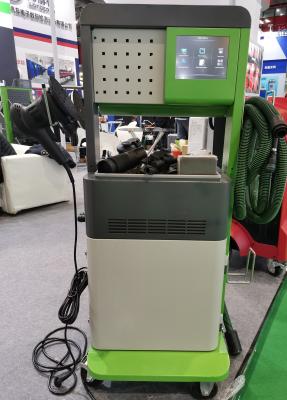 China Pneumatic Mobile Dust Extractor Screen Control Green and Grey Color for sale