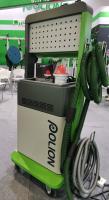 China Green Manual Sanding Machine Dust Bag Suction Hose Motor Driving for sale