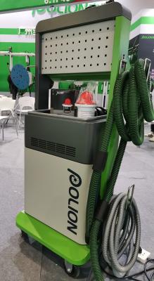 China Green Manual Sanding Machine Dust Bag Suction Hose Motor Driving for sale
