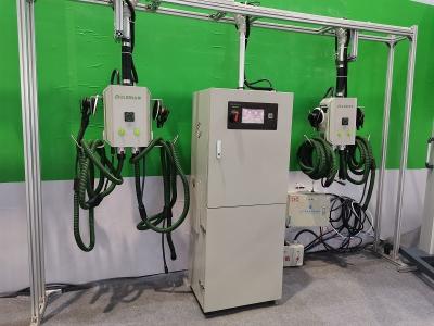 China Mini Pneumatic Sanding Machine Central Dust Extraction Collection System Painting Workshop for sale