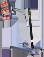 China Digital Display Halogen 3 X 1000 Watt Infrared Heat Lamp for sale