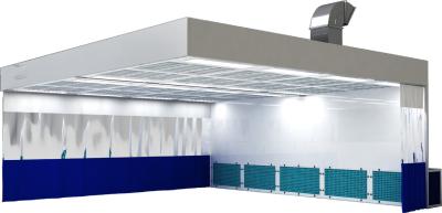 China 2700mm Commercial Industrial Spray Booth For Car Paint Prep Stations for sale