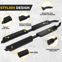 China Glossy Black Aluminium Alloy Nerf Bar Running Boards for 2020+ Land Rover Defender 110 130 - Full Set Side Steps for sale