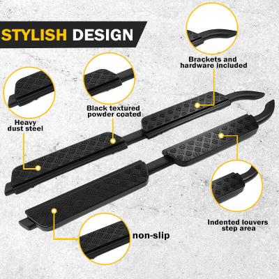 China Glossy Black Aluminium Alloy Nerf Bar Running Boards for 2020+ Land Rover Defender 110 130 - Full Set Side Steps for sale