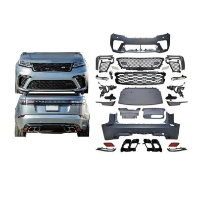 China Range Rover Velar L560 SVA SVR Body Kit 2017+ High-Grade ABS Plastic Front & Rear Bumpers with Guards for sale