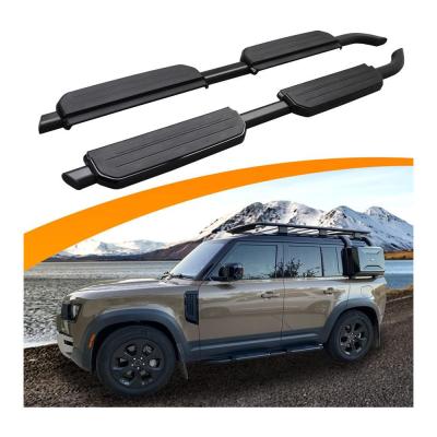 China Aluminum Alloy SUV Running Board for Land Rover Defender - 2.5mm Thick Fixed Step with Carbon Steel Reinforcement for sale