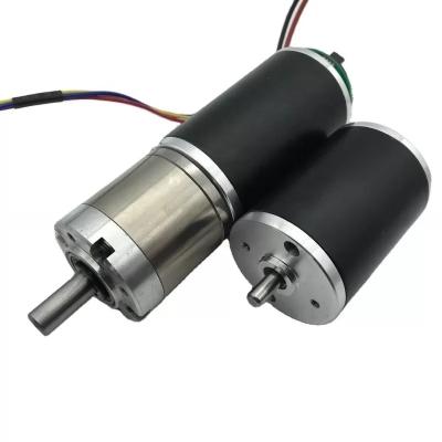 China 38mm Sintered NdFeB Permanent Magnet Brushed DC Motor 12VDC 24VDC with IP50 Protection and CE/ROHS Certification for sale