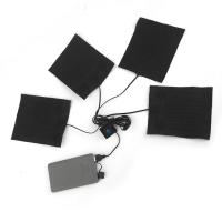 China 7.4V 5V Battery Heated Pad For Clothing With Smart Temperature Control Switch for sale