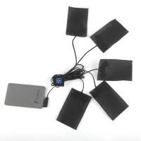 China 7.4V 5V Battery Heated Pad For Clothing With Smart Temperature Control Switch for sale
