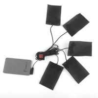 China 7.4V 5V Battery Heated Pad For Clothing With Smart Temperature Control Switch for sale