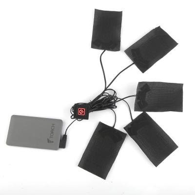 China 5V 9.5W Battery Operated Heating Pad With Electric Heating Fiber 1.85A Output Power for sale
