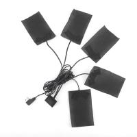 China Rechargeable 5V Battery Heated Pad Carbon Fiber Heating Elements For Clothes Socks Scarf Rug Pads for sale