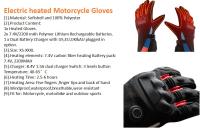 China 100% Polyester Waterproof Heated Gloves For Men Rechargeable For Outdoor Sports Skiing for sale