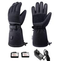 China Electric Unisex Rechargeable Heated Gloves 2200mA Waterproof for sale