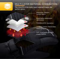 China Electric Unisex Rechargeable Heated Gloves 2200mA Waterproof for sale