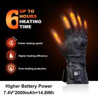 China Unisex Heating Electric Rechargeable Gloves 7.4V 12V 2200 2600 3000Mah for sale