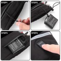 China 7.4V Lithium USB Electric Battery Rechargeable Heated Ski Gloves Man With 3 Level Temperature Control for sale