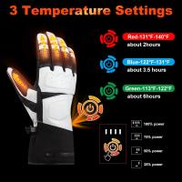 China Outdoor Winter Rechargeable Battery Heated Ski Gloves For Men 7.4V Lithium USB for sale