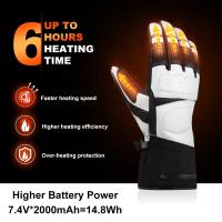 China Outdoor Winter Rechargeable Battery Heated Ski Gloves For Men 7.4V Lithium USB for sale