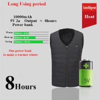 China Polyester Heated Waistcoat Adjustable Women Heated Massage Vest Electric Heating Vest for sale